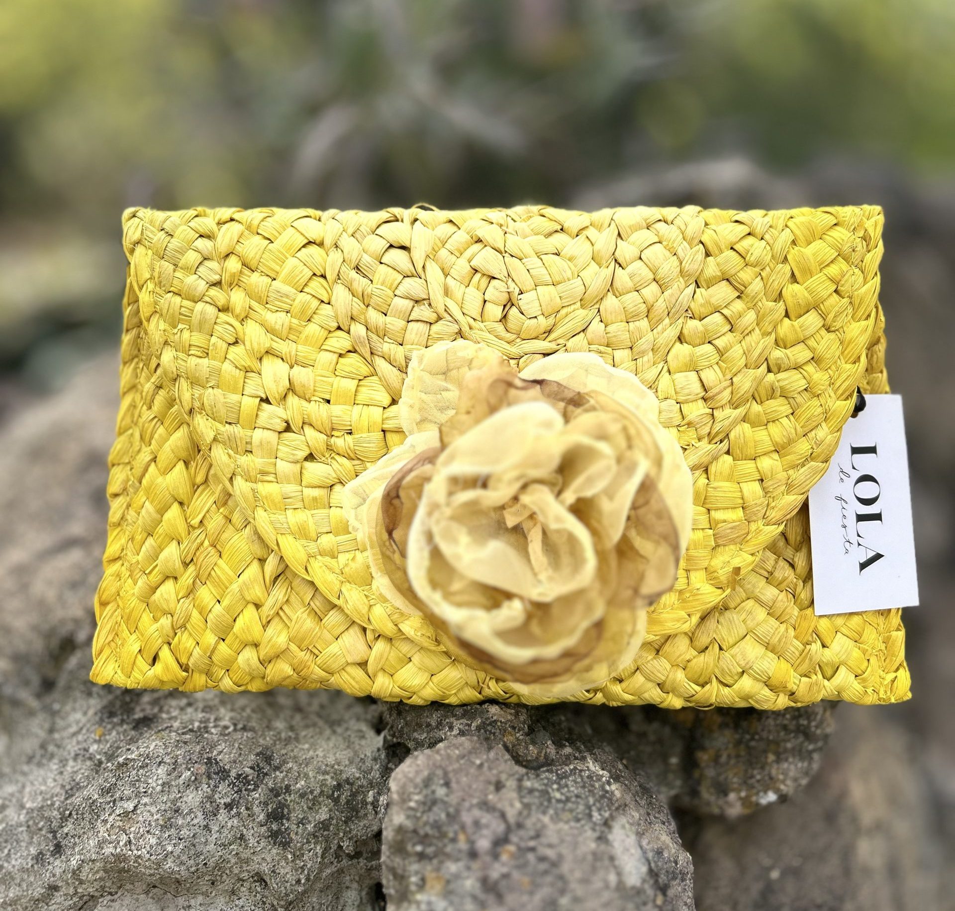 Clutch Rafia Colores - Lola de Fiesta
